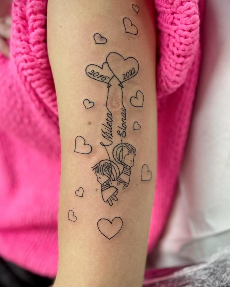 30+ Kids Name Tattoo Ideas for Mom and Dad Jawdrop Ink