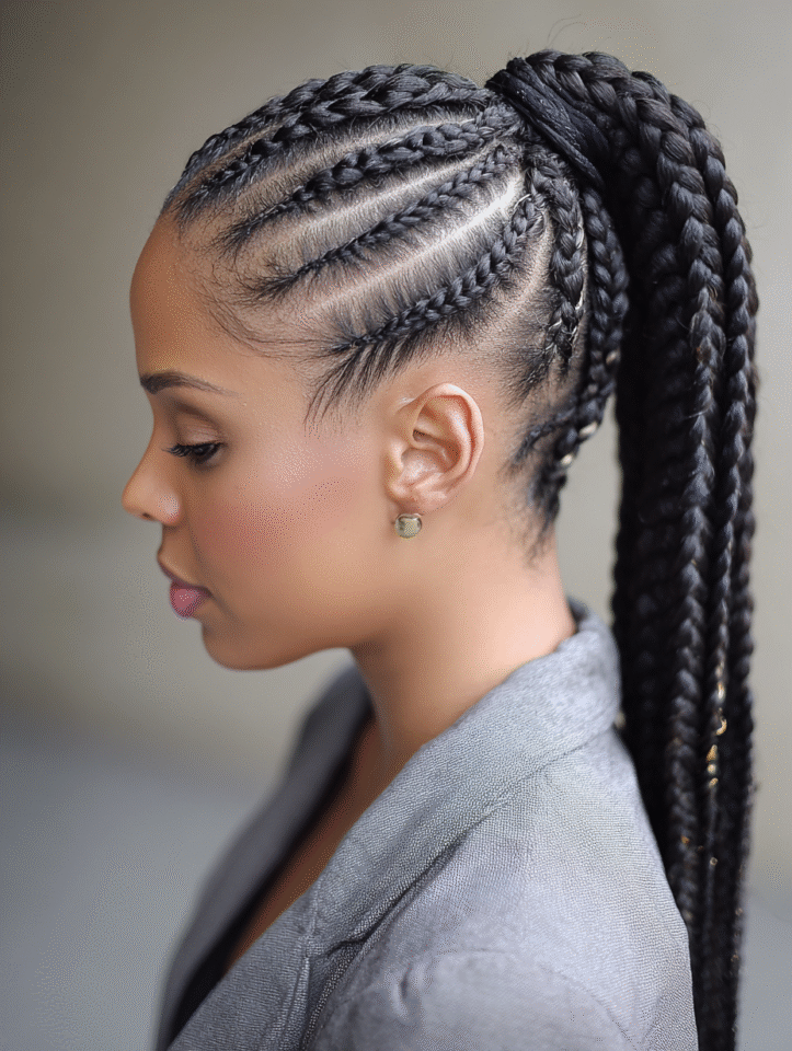 18 Braided Cornrow Hairstyles That Stay Neat Fresh and Fashionable ...